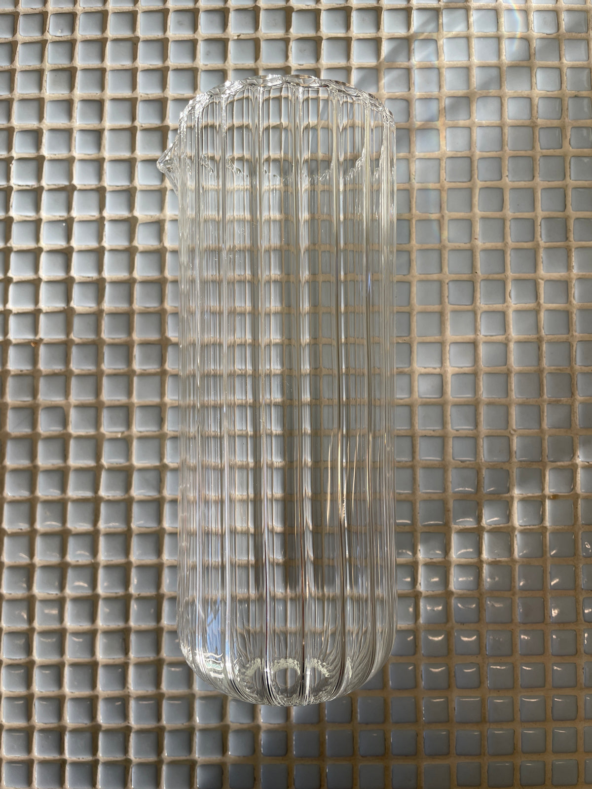 Fluted glass carafe | SIP SNACK