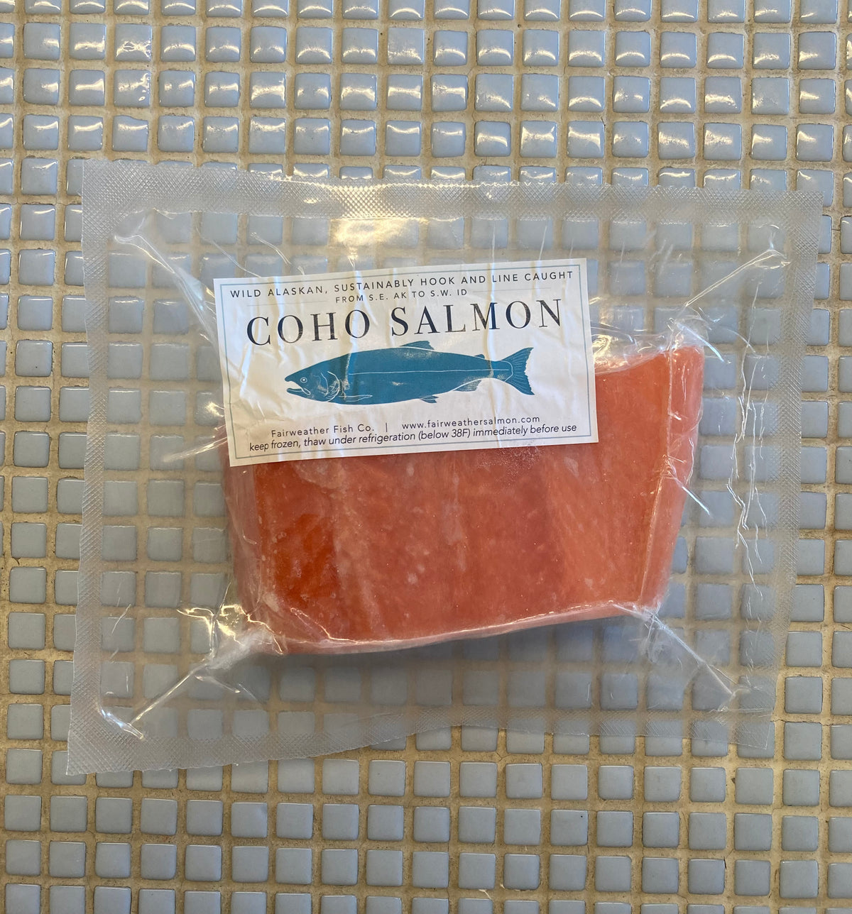 fairweather fish co. frozen wild-caught alaskan coho salmon, 8oz | SIP ...