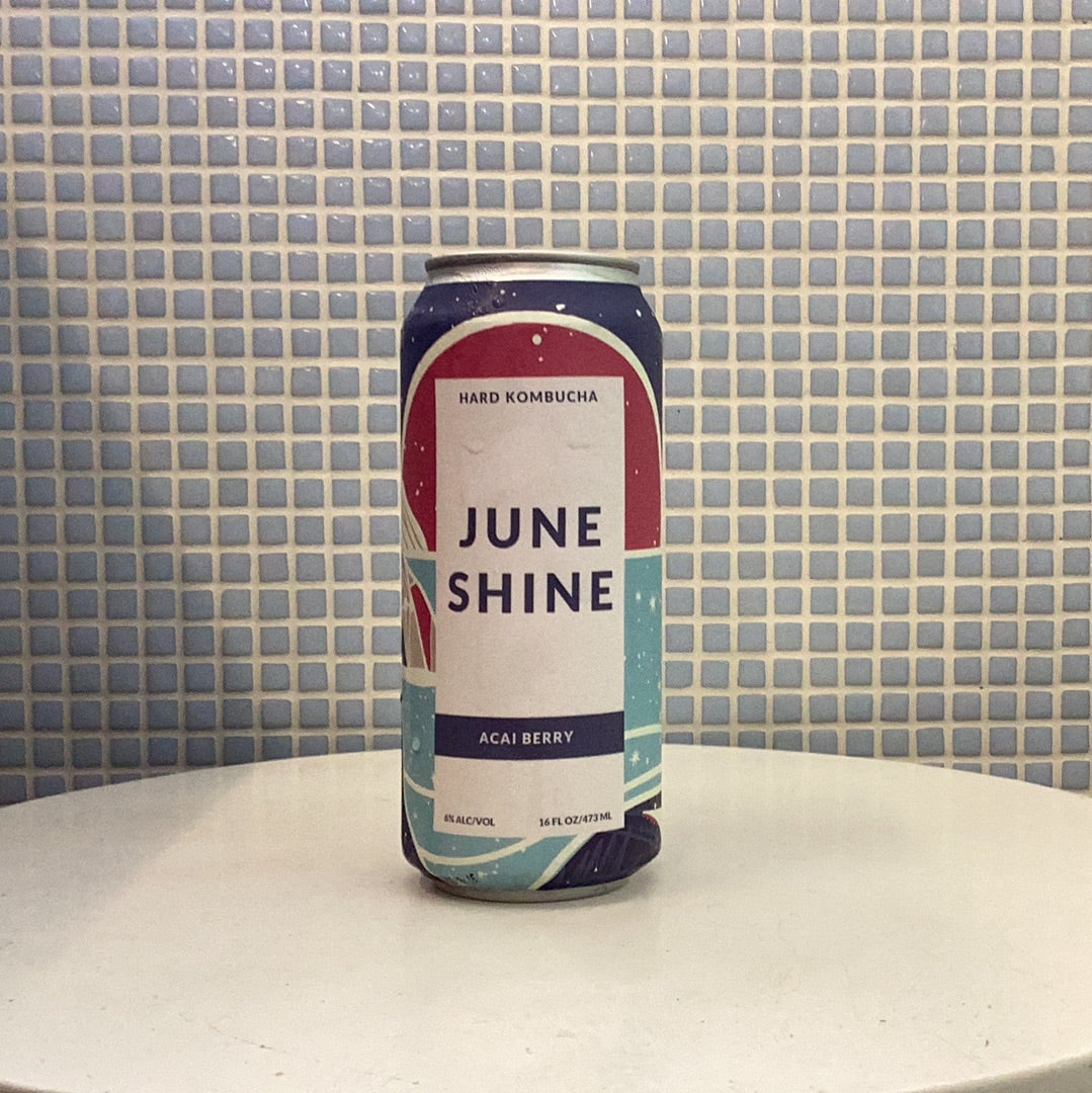 june shine acai berry hard kombucha 16oz | SIP SNACK