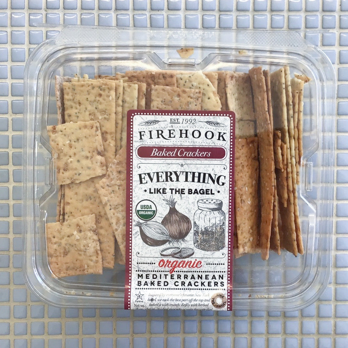 firehook cracker everything bagel | SIP SNACK